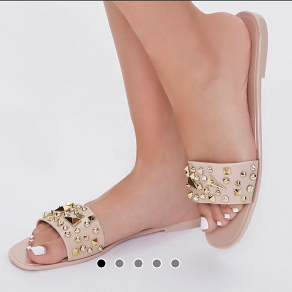 BAMBOO | Shoes | Beautiful Sandals With Golden Stud Details | Poshmark